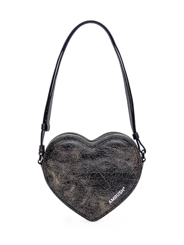 AMBUSH Heart-shaped Mini Shoulder Bag - Black