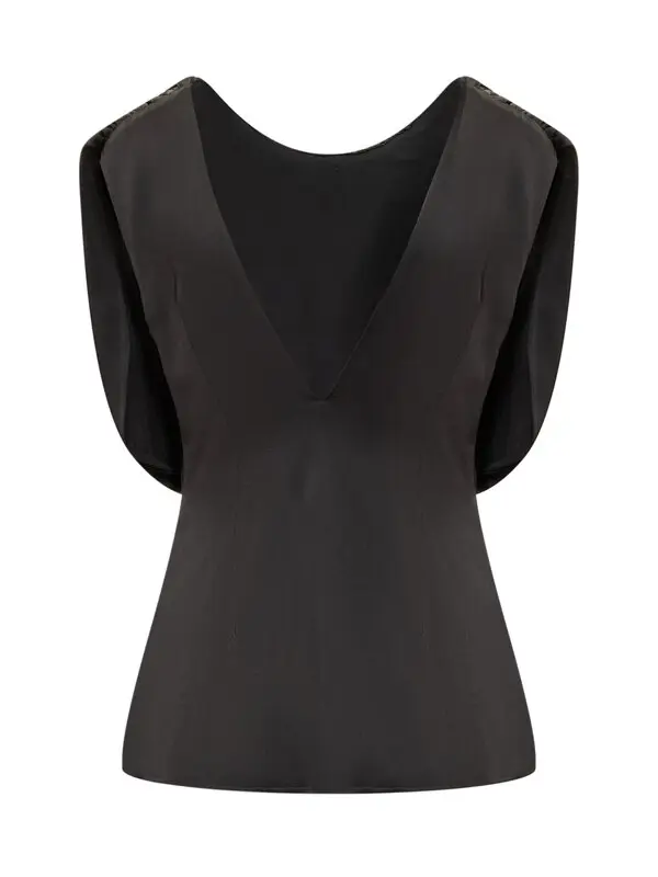 JIL SANDER Sleek Mini Top - Black