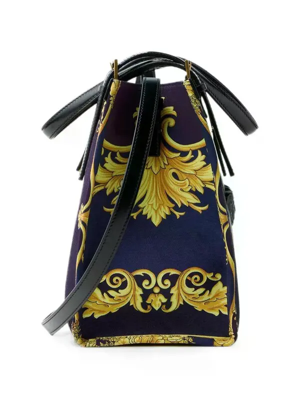 Versace Rivière Printed Canvas Tote Bag