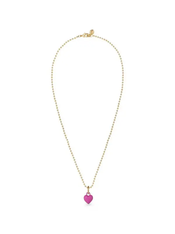 ROXANNE ASSOULIN Itsy Bitsy Puffy-heart Necklace - Gold
