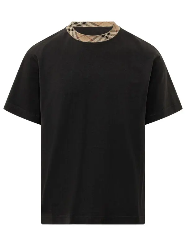 Burberry Randan Cotton T-shirt - Black