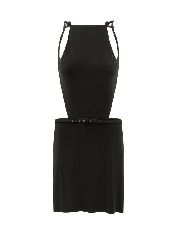 COURREGES V-line Cut Out Mini Dress
