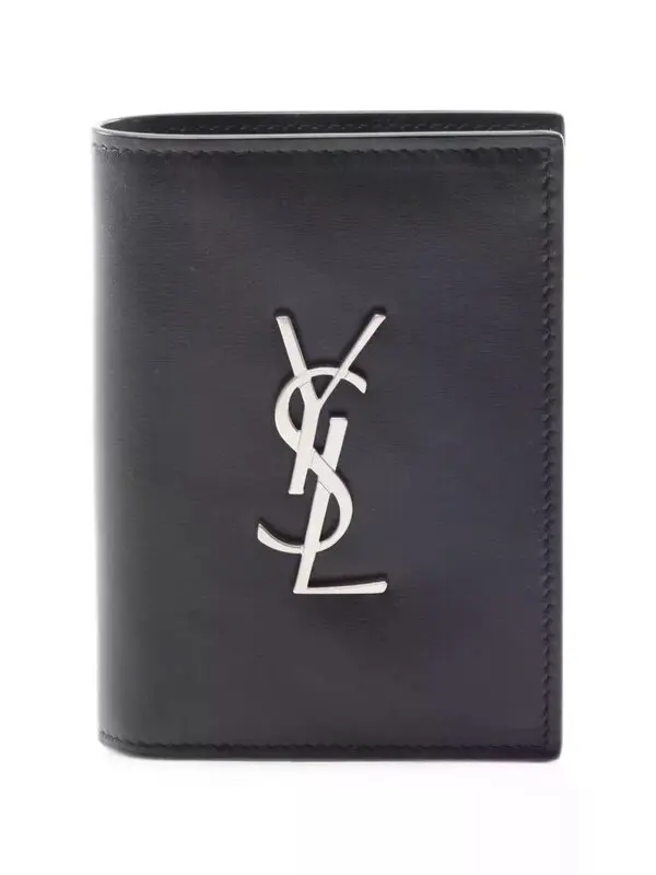 Saint Laurent Cassandre Card Case - Black