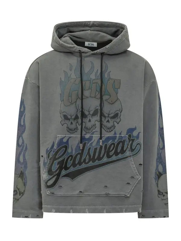 Gcds Graphic Hoodie Sweatshirt