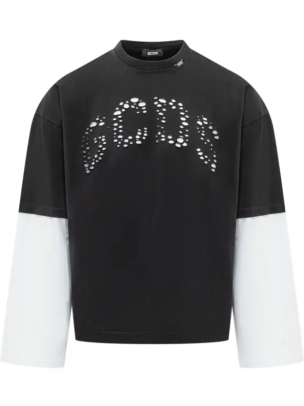 Gcds Long Sleeve Logo Graphic T-shirt