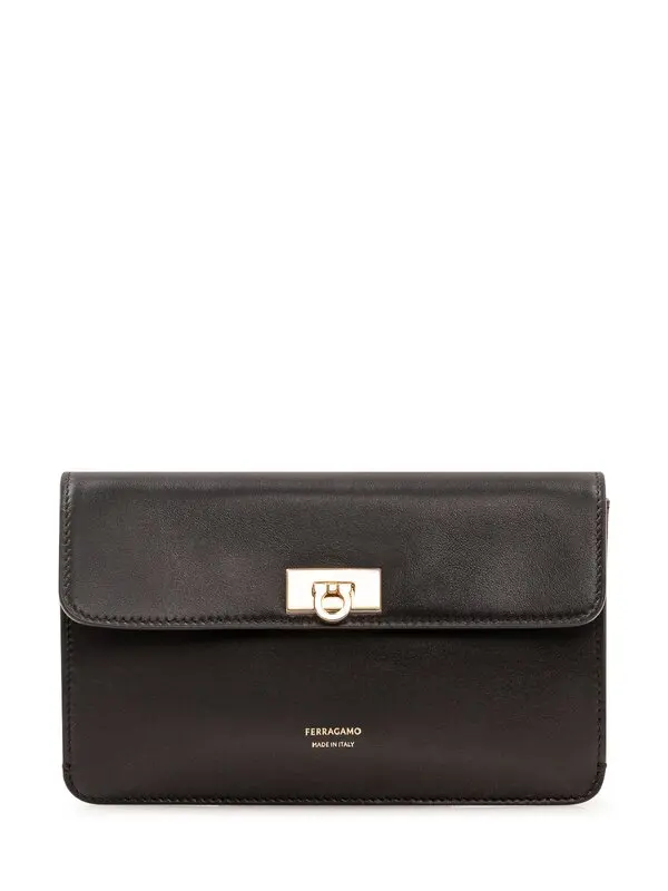 FERRAGAMO Mini Harleth Estane Handbag - Nero