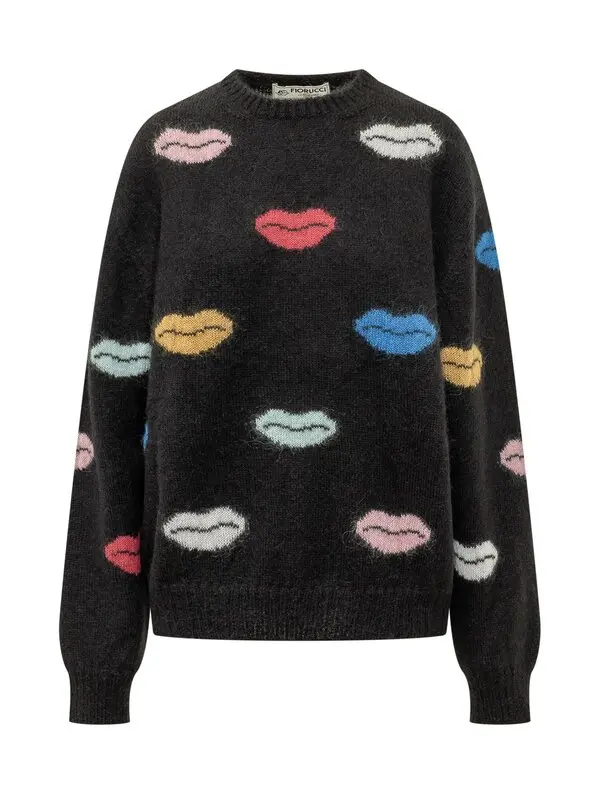 Fiorucci Lips Mohair Sweater