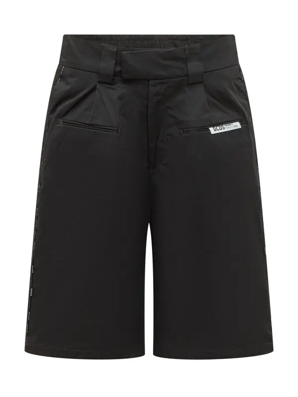 Gcds Logo Piping Bermuda Shorts - Black