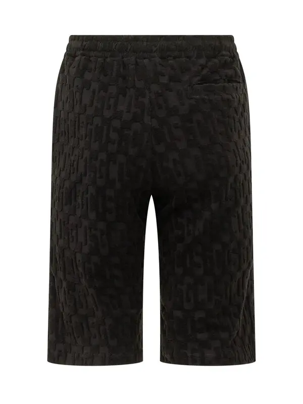 Gcds Monogram Bermuda Shorts - Black