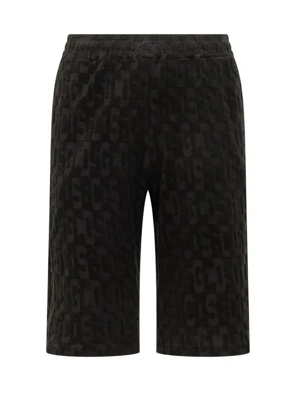 Gcds Monogram Bermuda Shorts - Black