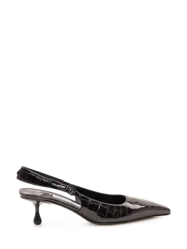 JIMMY CHOO Croc Effect Slingback Pumps - Marine