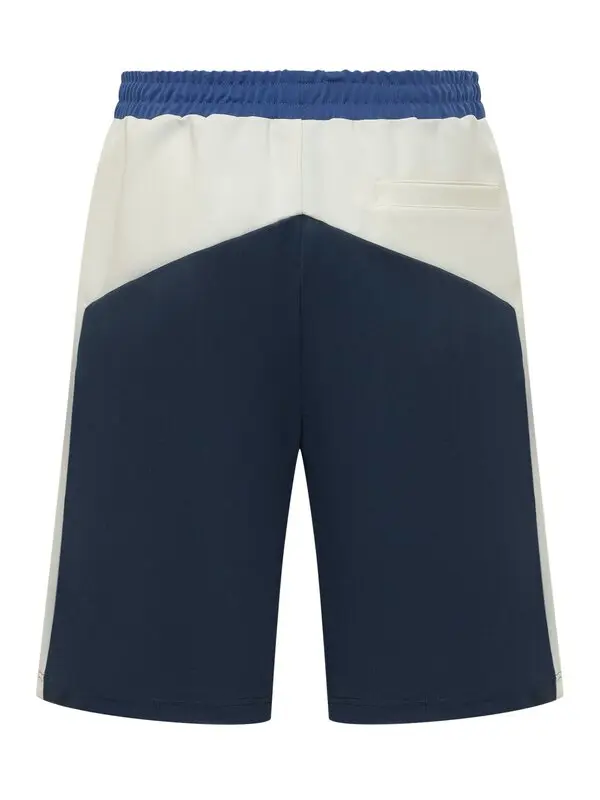 Gcds Color Block Shorts With Vitamin Enrichment - Dark Blue/bone