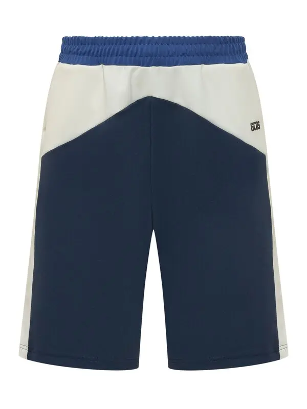Gcds Color Block Shorts - Dark Blue/bone