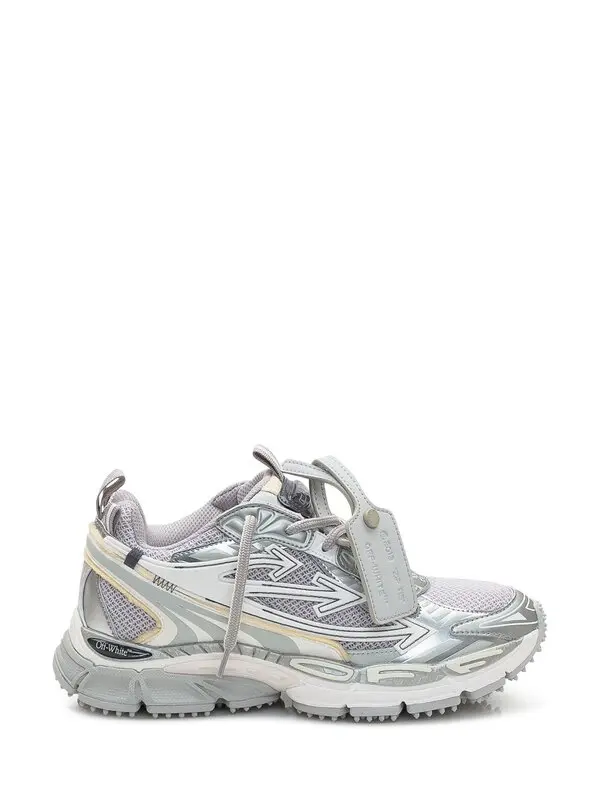 Off-White W-ow Be Right Back Sneakers - Grey Silver