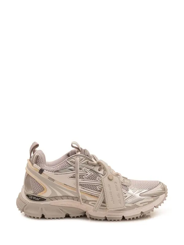 Off-White W-ow Be Right Back Sneakers - Grey Silver