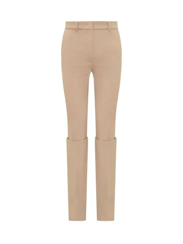 Sportmax Chic Tiered Trousers - Sabbia
