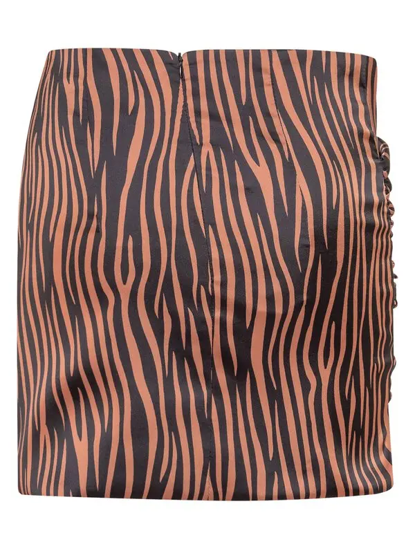 NINEMINUTES Curling Mini Skirt - Tiger
