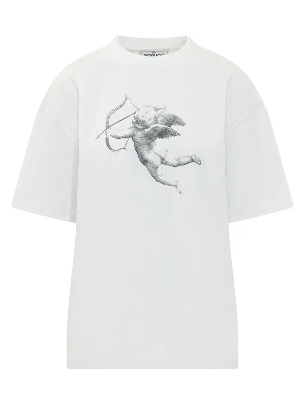Fiorucci Print Relaxed Tee - White