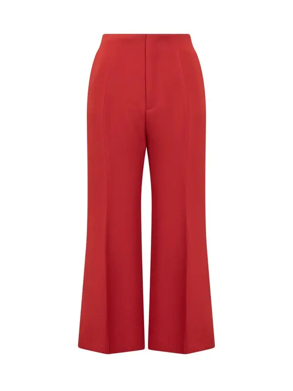 CALCATERRA Wool Trousers - Ruby Red