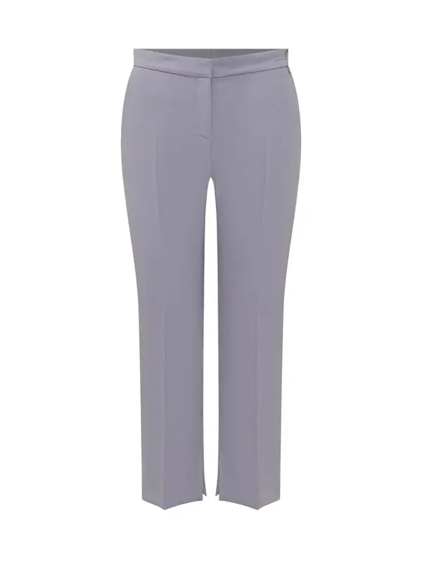 Elisabetta Franchi Straight-leg Trousers With Central Pleat - Lilla
