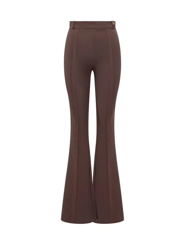 Elisabetta Franchi High-waisted Trousers - Cacao
