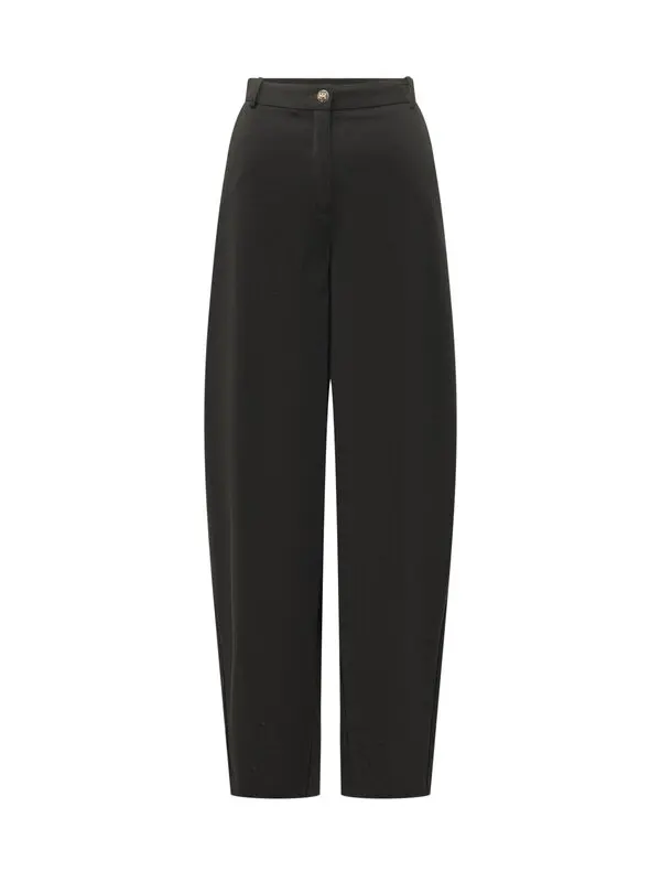 Elisabetta Franchi Sophisticated Trousers With Sharp Pleats