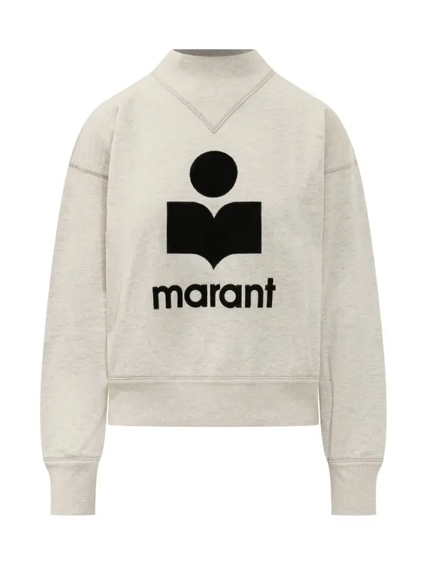 MARANT ETOILE Moby-gz Crewneck Sweatshirt - Ecru
