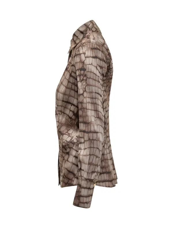 Elisabetta Franchi Animal Print Shirt