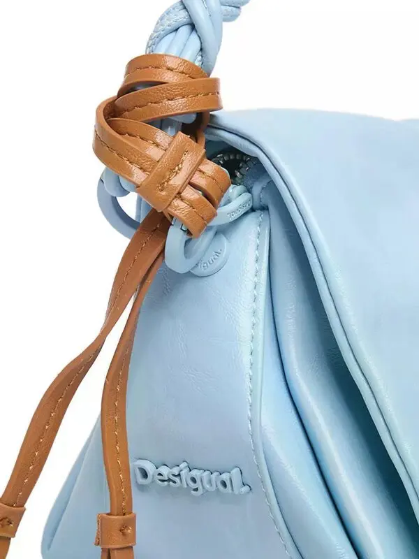 Desigual Bow-detail Braided-handle Handbag