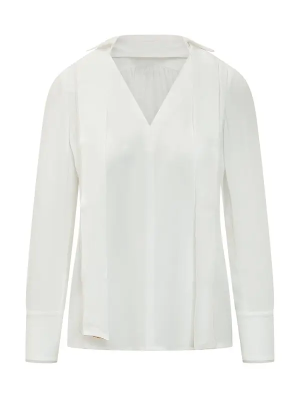 Elisabetta Franchi Chic V-neck Shirt - Avorio