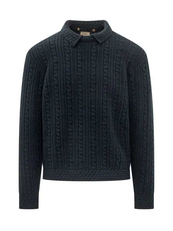 RAKKI Mixed Stitch Pullover Sweater