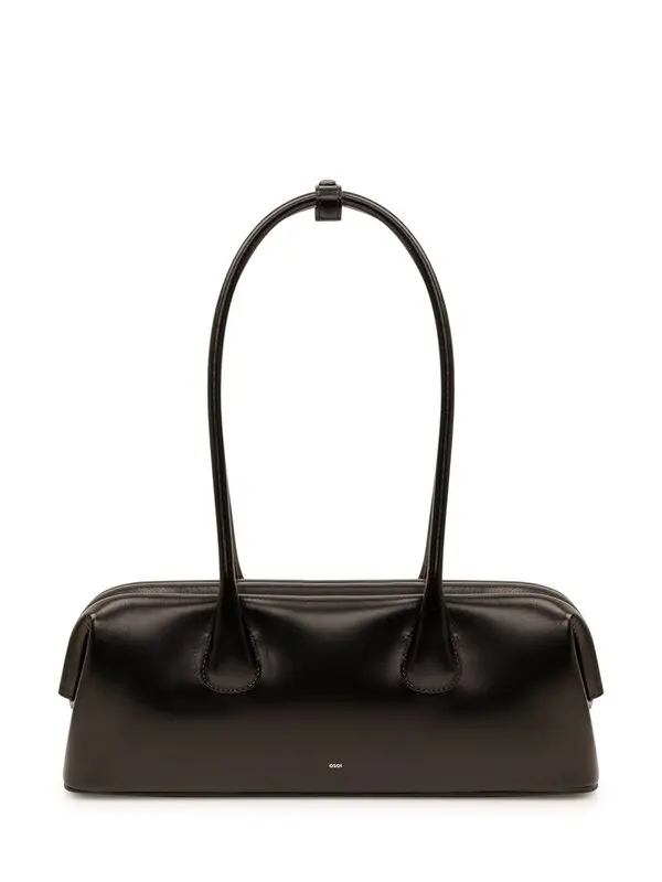 OSOI Wide Structured Shoulder Bag - Black
