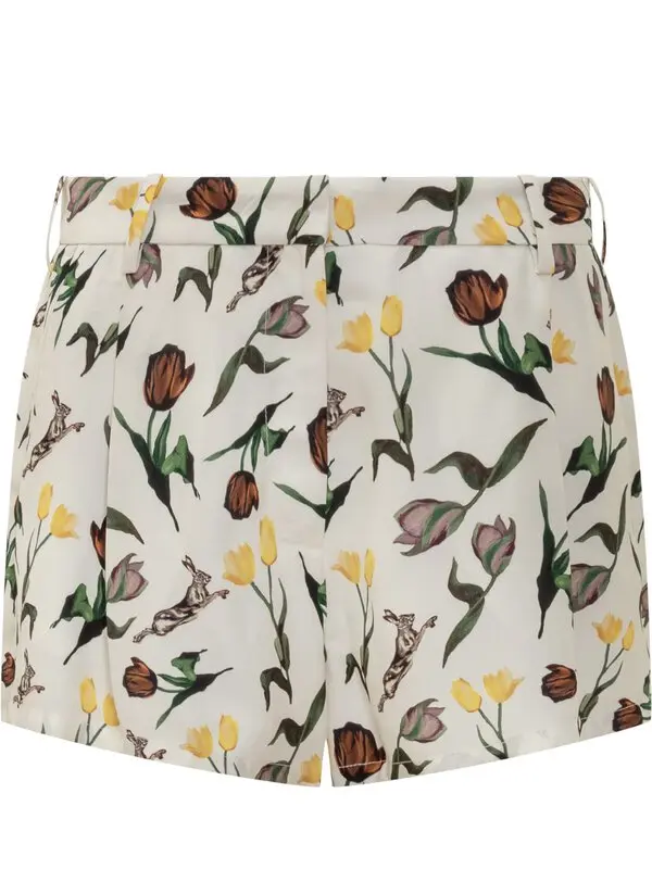 Marni Floral Printed Mini Shorts - Multicolore