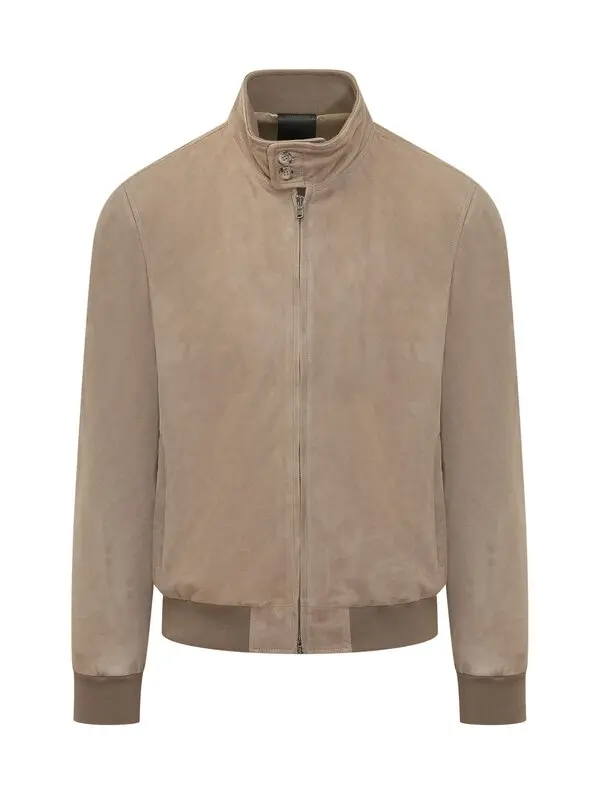 GIOCASTA Lined Hooded Suede Jacket - 60