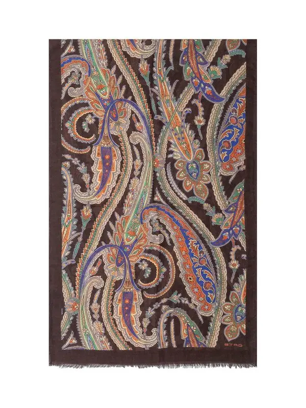 Etro Printed Silk Scarf