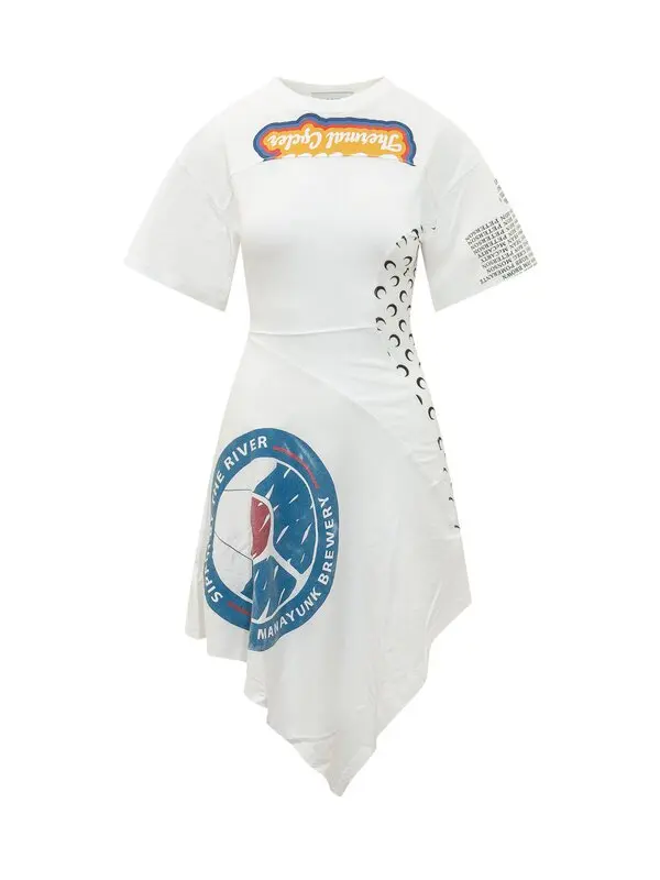 MARINE SERRE Knee Length Dress - White
