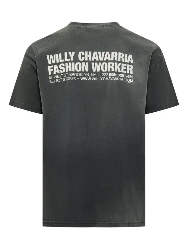 WILLY CHAVARRIA Mini Pocket T-shirt With Stampaint