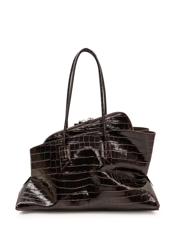 Attico Chic Medium Shoulder Bag - Coffee