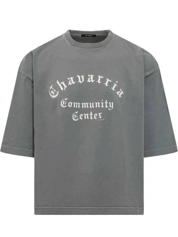 WILLY CHAVARRIA Willy Chavarrria Stampaint Frontale T-shirt - Concrete