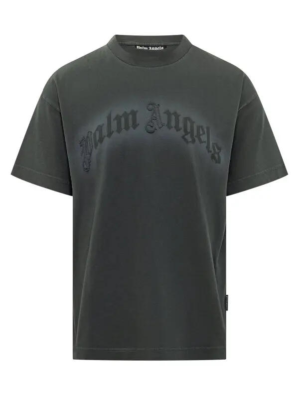 Palm Angels Patch Paint Print T-shirt