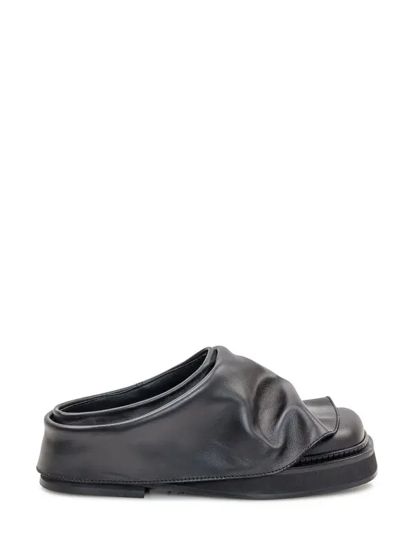 Attico Mini Leather Sabot Flats