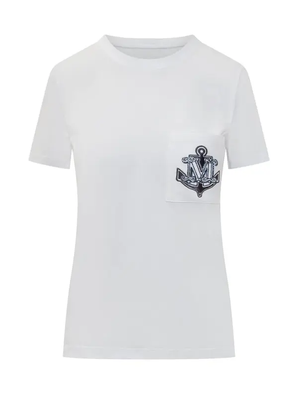 Max Mara Acacia Graphic T-shirt - Bianco/blu