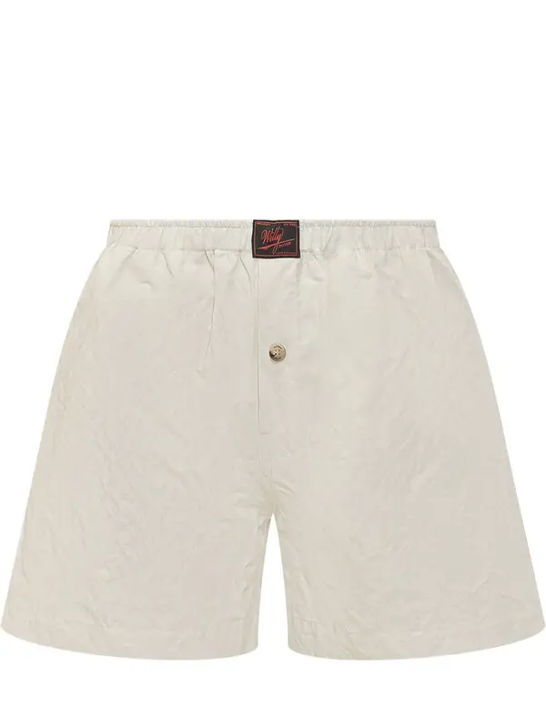 WILLY CHAVARRIA Mini Bermuda Shorts With Stylish Button - Masa