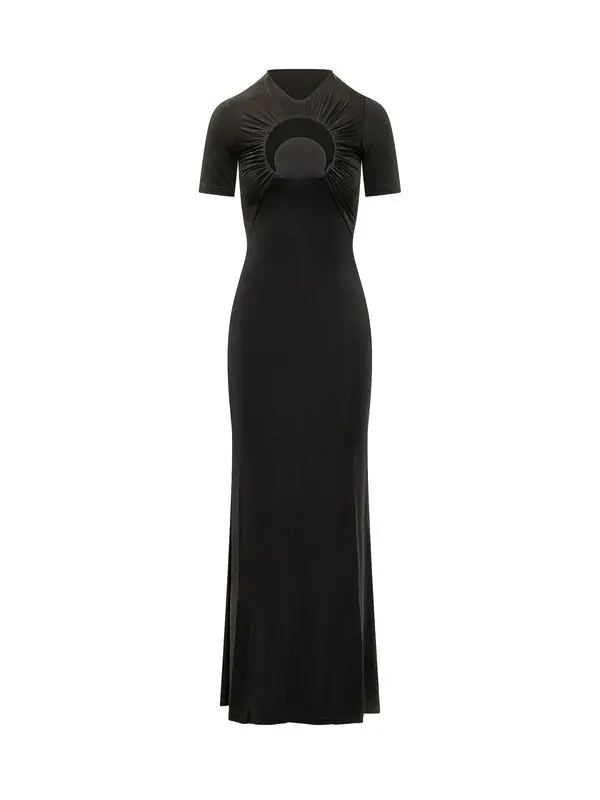 MARINE SERRE Moon Hole Long Dress