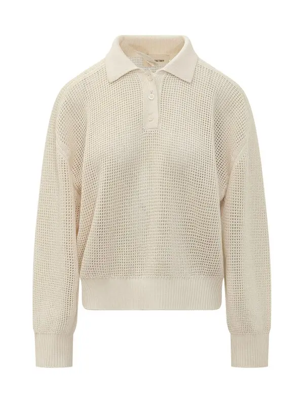 ATOMO FACTORY Lightweight Polo With Stylish Collar And Button Details