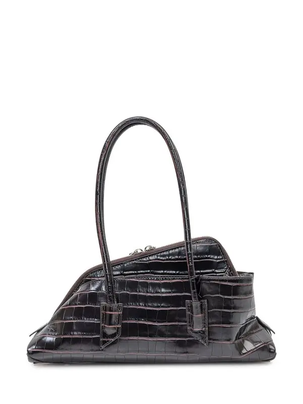 Attico Mini Elegant Shoulder Bag - Coffee