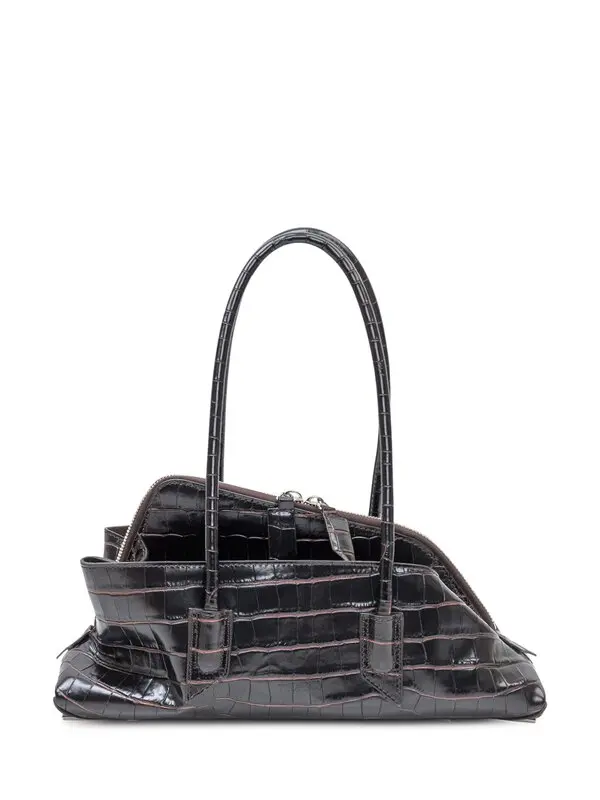 Attico Mini Elegant Shoulder Bag - Coffee