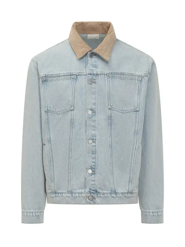 Drole De Monsieur Denim Jacket - Light Blue