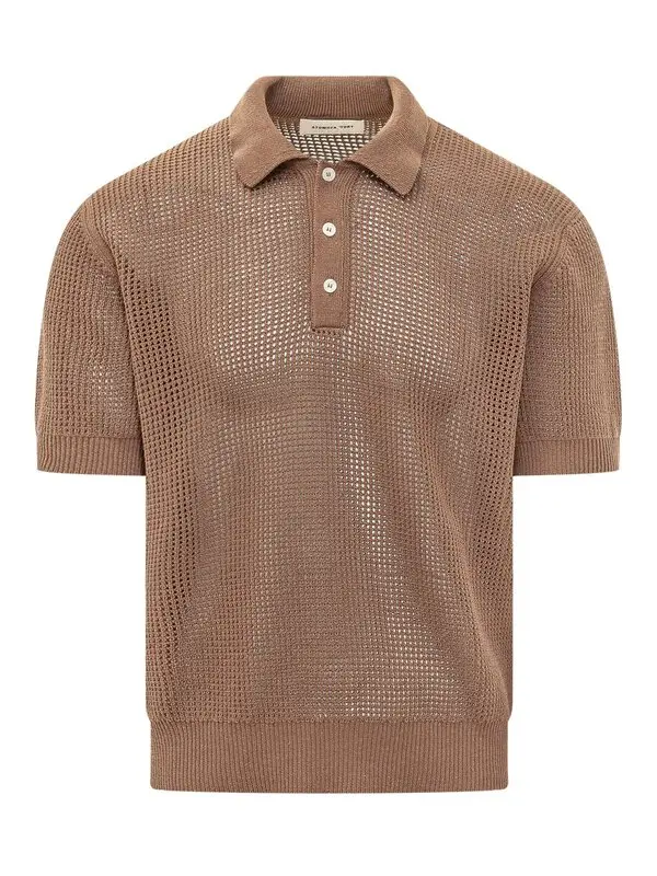 ATOMO FACTORY Mini Polo With Stylish Buttons And Collared Design