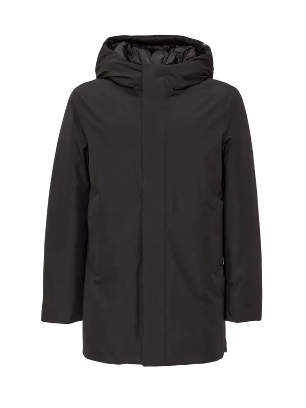 Woolrich Classic Hooded Down Jacket - Nero